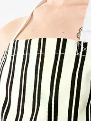 Balenciaga Striped Halterneck Tank Top