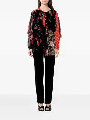 Balenciaga Kaleidoscope Patchwork Blouse