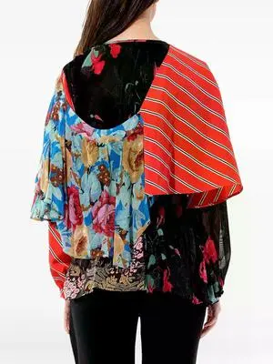 Balenciaga Kaleidoscope Patchwork Blouse