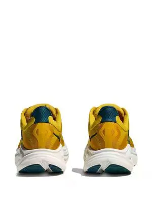 HOKA® Clifton Logo-print Lace-up Sneakers - Yellow