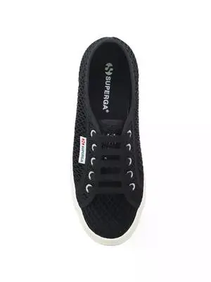 Superga 2750 Mesh Lace-up Sneakers - Black