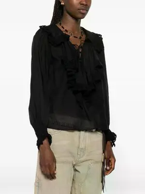 Rixo Milia Lace-trimmed Blouse - Neutrals