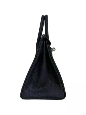 Hermès Birkin 25 Handbag In Togo Leather - Blue