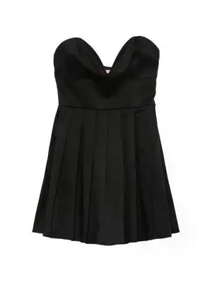 TWENTY FOURHAITCH Pleated Strapless Mini Dress
