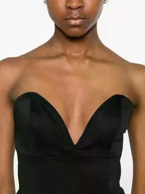 TWENTY FOURHAITCH Pleated Strapless Mini Dress