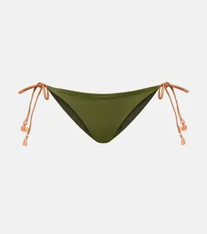 Johanna Ortiz Low-rise Bikini Bottoms - Green