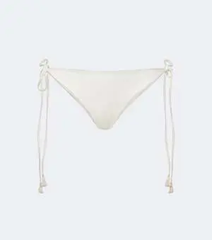 Johanna Ortiz Low-rise Bikini Bottoms - White