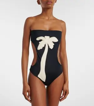 Johanna Ortiz Cutout Embroidered Swimsuit