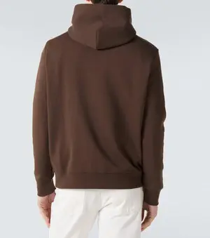 Polo Ralph Lauren Cotton-blend Jersey Hoodie - Brown