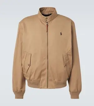 Polo Ralph Lauren Polo Ralph Lauren Cotton Twill Zip-Up Jacket Brown
