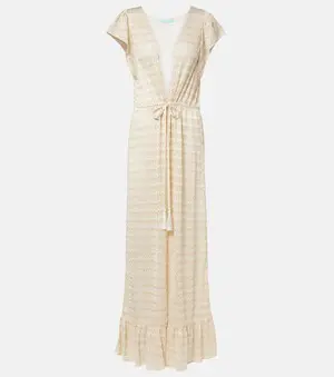 Melissa Odabash Stevie Lamé Kaftan - Gold
