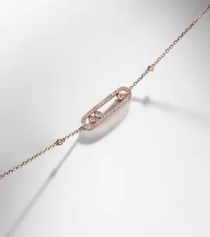 Messika 18kt Rose Diamond Baby Move Bracelet