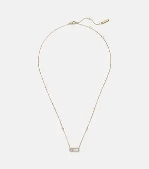 Messika Move Uno 18kt Yellow And Diamond Necklace - Gold