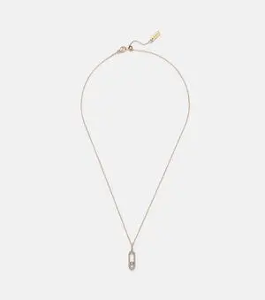 Messika Move Uno Large 18kt Rose Diamond Necklace - Gold