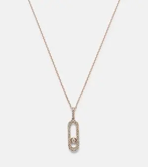Messika Move Uno Large 18kt Rose Diamond Necklace