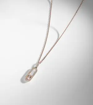 Messika Move Uno Large 18kt Rose Diamond Necklace