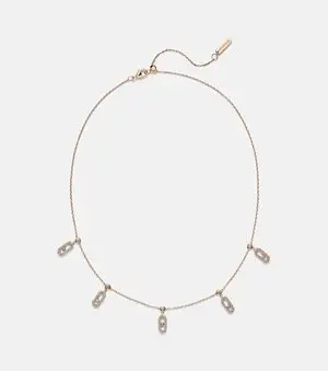 Messika Move Uno 18kt Rose Diamond Choker - Gold