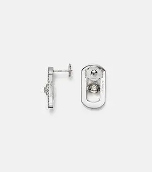 Messika So Move 18kt White Gold Diamond Earrings - Silver