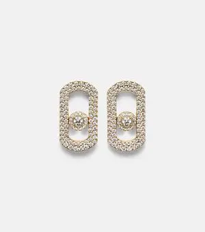 Messika So Move 18kt Yellow Gold Diamond Earrings