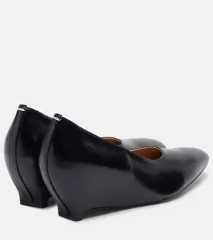 MAISON MARGIELA Leather Wedge Pumps