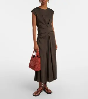 TOD'S Small Woven Tote Bag - Pink