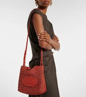 TOD'S Small Woven Tote Bag - Red