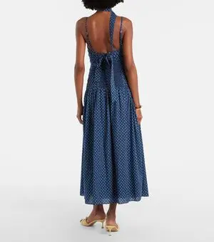 Posse Edie Polka Dot Midi Dress