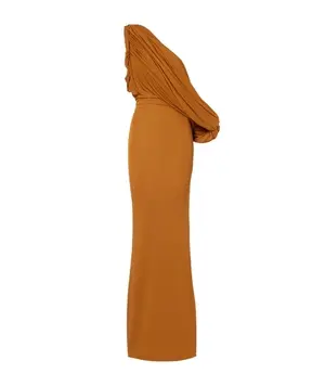 Christopher Esber Draped Viscose Gown - Orange