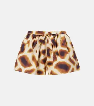 Christopher Esber Printed Cotton Shorts - Brown