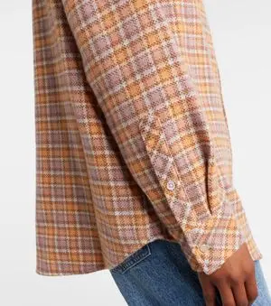 GOD'S TRUE CASHMERE Midnight Rose Plaid Shirt - Multicoloured