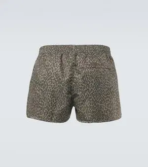 CDLP Leopard-print Swim Trunks