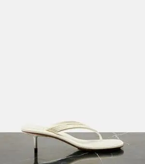 Bottega Veneta Alabaster Rubber Thong Sandals