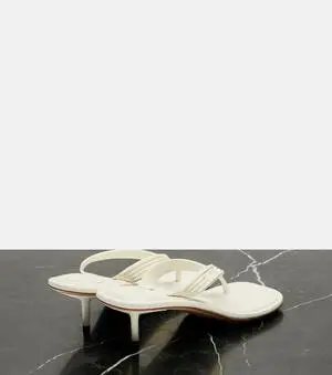 Bottega Veneta Alabaster Rubber Thong Sandals