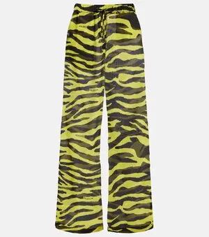 Attico Black Wash Pants For Women