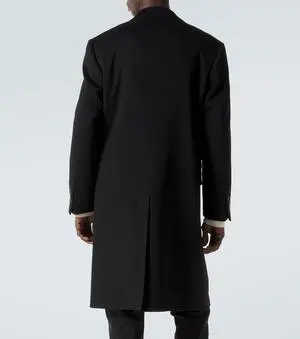 Canali Double-breasted Wool And Cashmere Coat