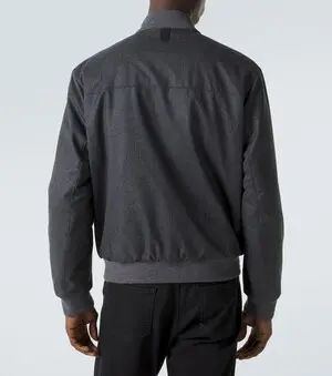 Canali Wool Bomber Jacket