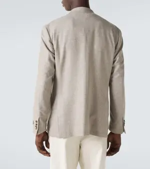 Canali Kei Wool Blazer - Grey