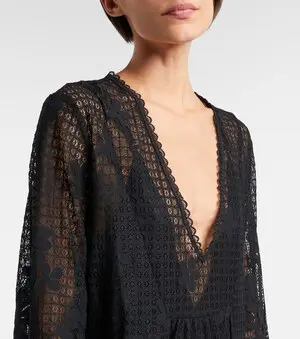 Melissa Odabash Elizabeth Cotton-blend Lace Minidress