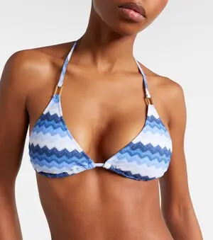 Melissa Odabash Cancun Chevron Bikini Top