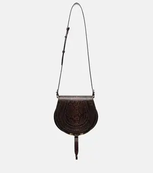 Chloé Marcie Small Leather Crossbody Bag - Brown
