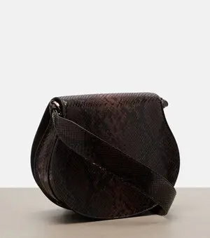 Chloé Marcie Small Leather Crossbody Bag - Brown