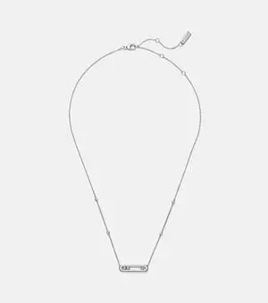 Messika Baby Move 18kt White Gold Diamond Necklace - Silver