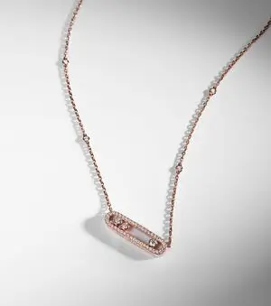 Messika Baby Move 18kt Rose Gold And Diamond Necklace