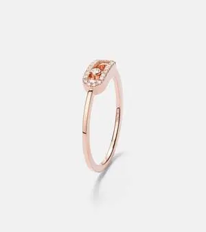 Messika Move Uno 18kt Rose Gold Ring With Diamonds