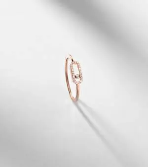 Messika Move Uno 18kt Rose Gold Ring With Diamonds