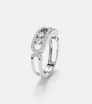 Messika Move Classique 18kt White Diamond Ring - Silver