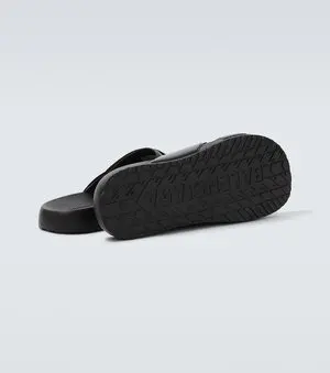 Balenciaga Sporty Pool Slides - Black