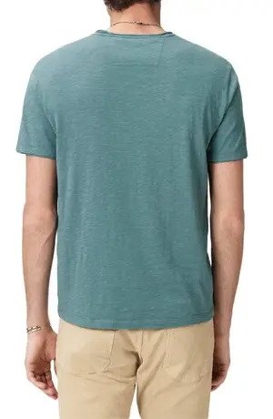 John Varvatos Miles Slub Cotton T-shirt - Fog