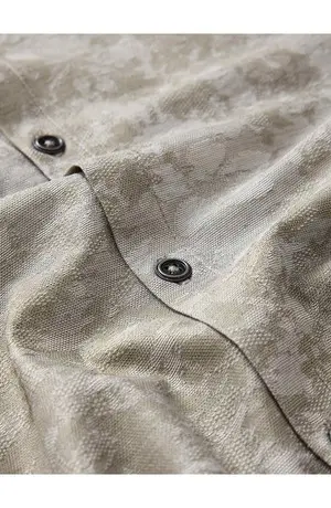John Varvatos Vistra Cotton Button-up Shirt - Turtle Green
