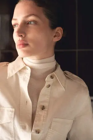 H&m Linen-blend Cargo Shirt